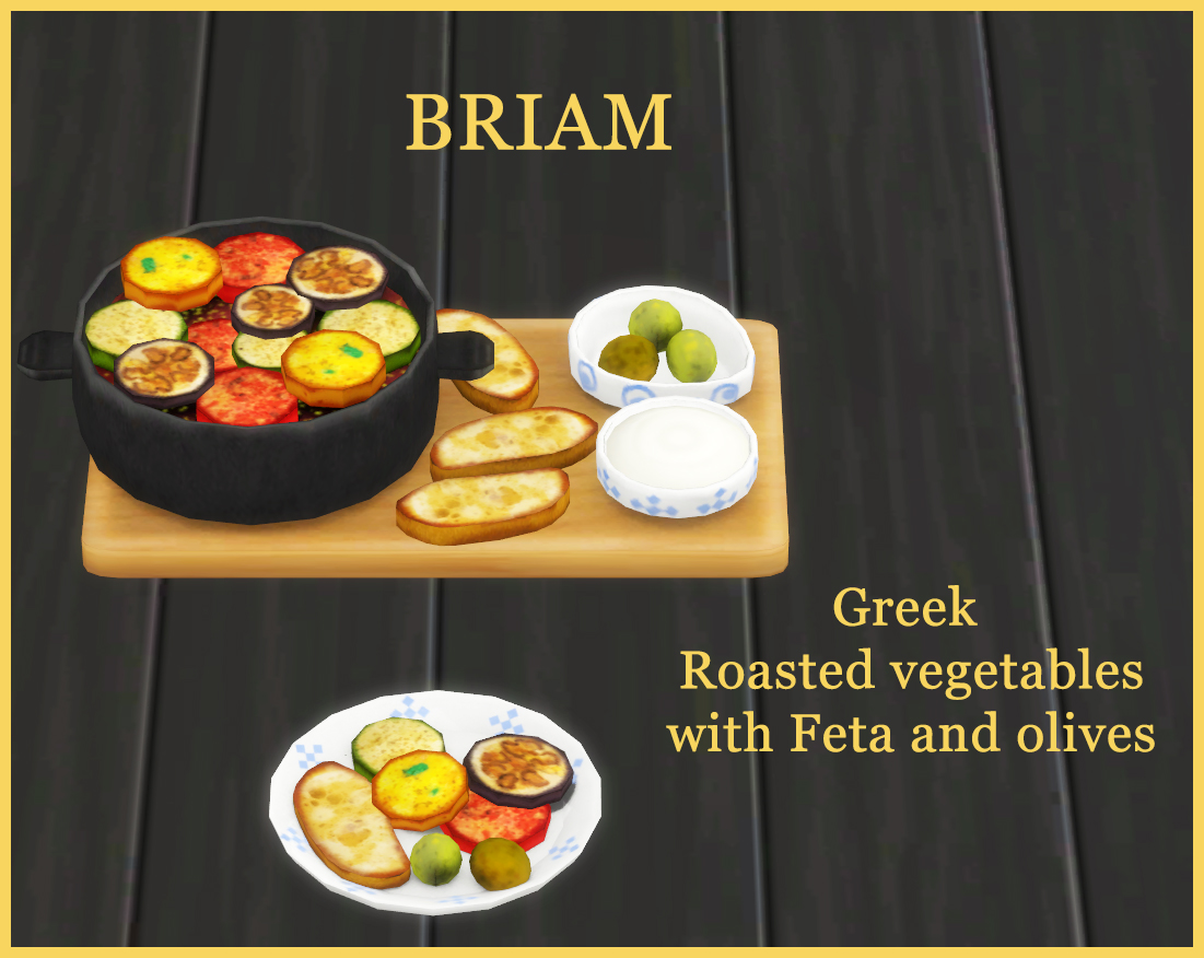 BRIAM – GREEK ROASTED VEGGIES – icemunmun