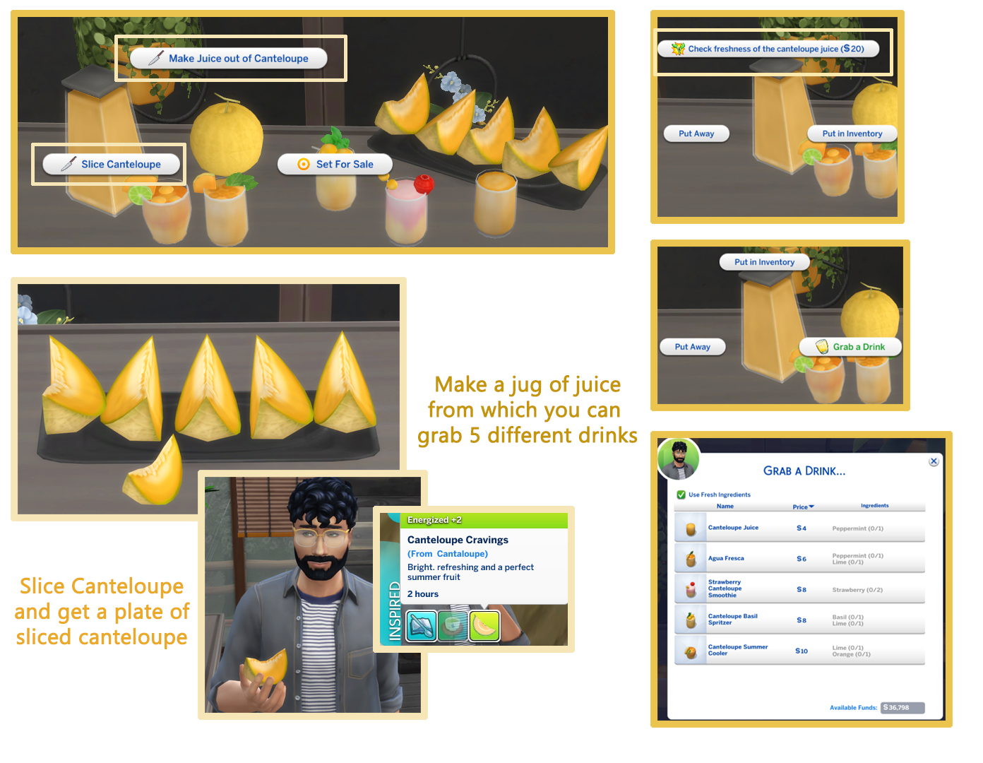HARVESTABLE CANTELOUPE SET – icemunmun