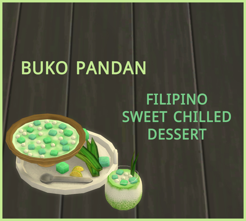 Buko Pandan – Filipino sweet chilled dessert – icemunmun