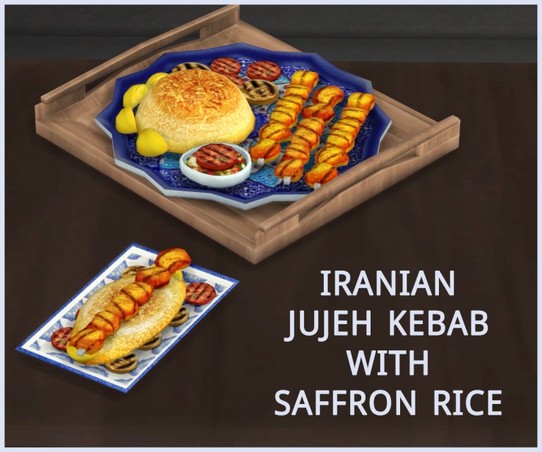 Jujeh Kebab With Saffron Rice – icemunmun