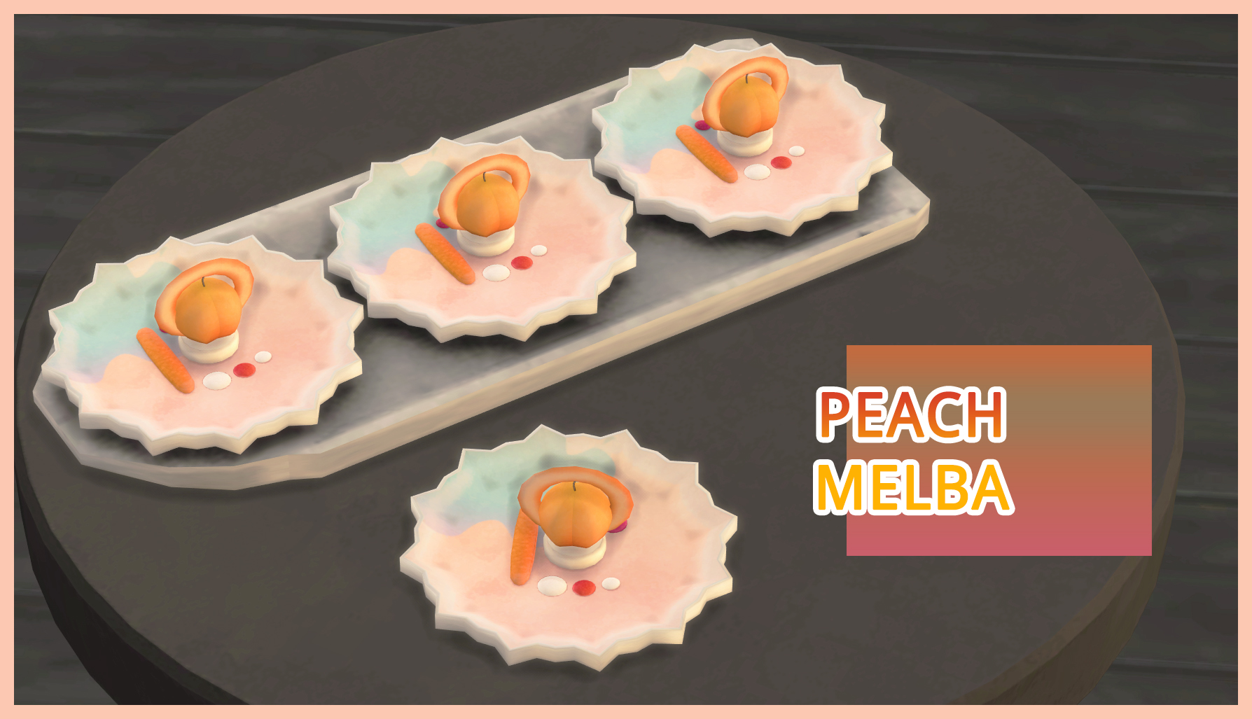 Peach Melba – Fine Dining – icemunmun