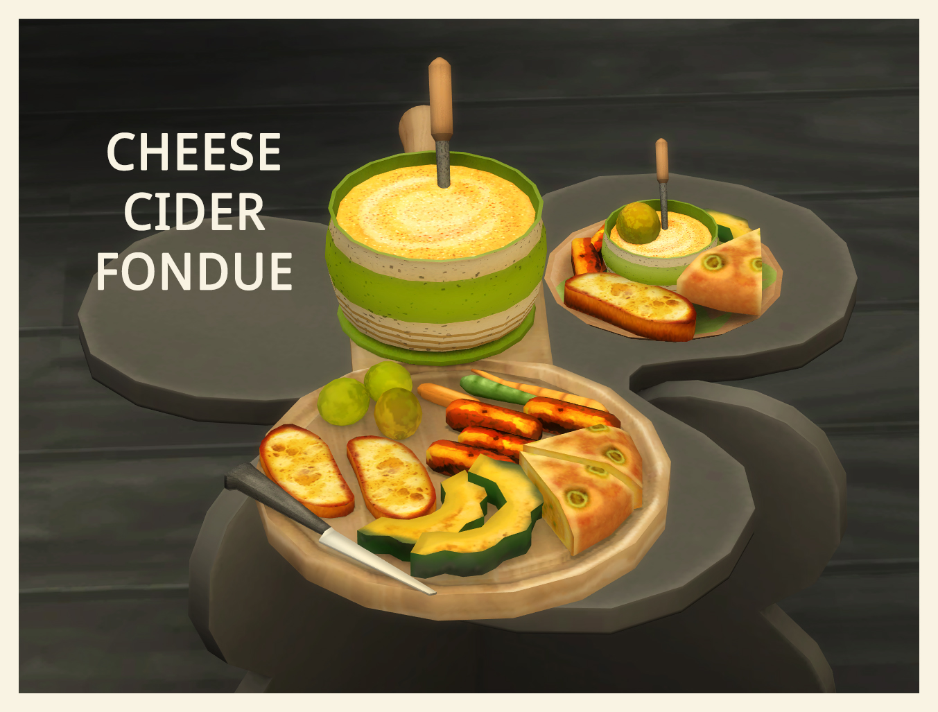 Cheese Cider Fondue – Rustic Gold Fondue – icemunmun